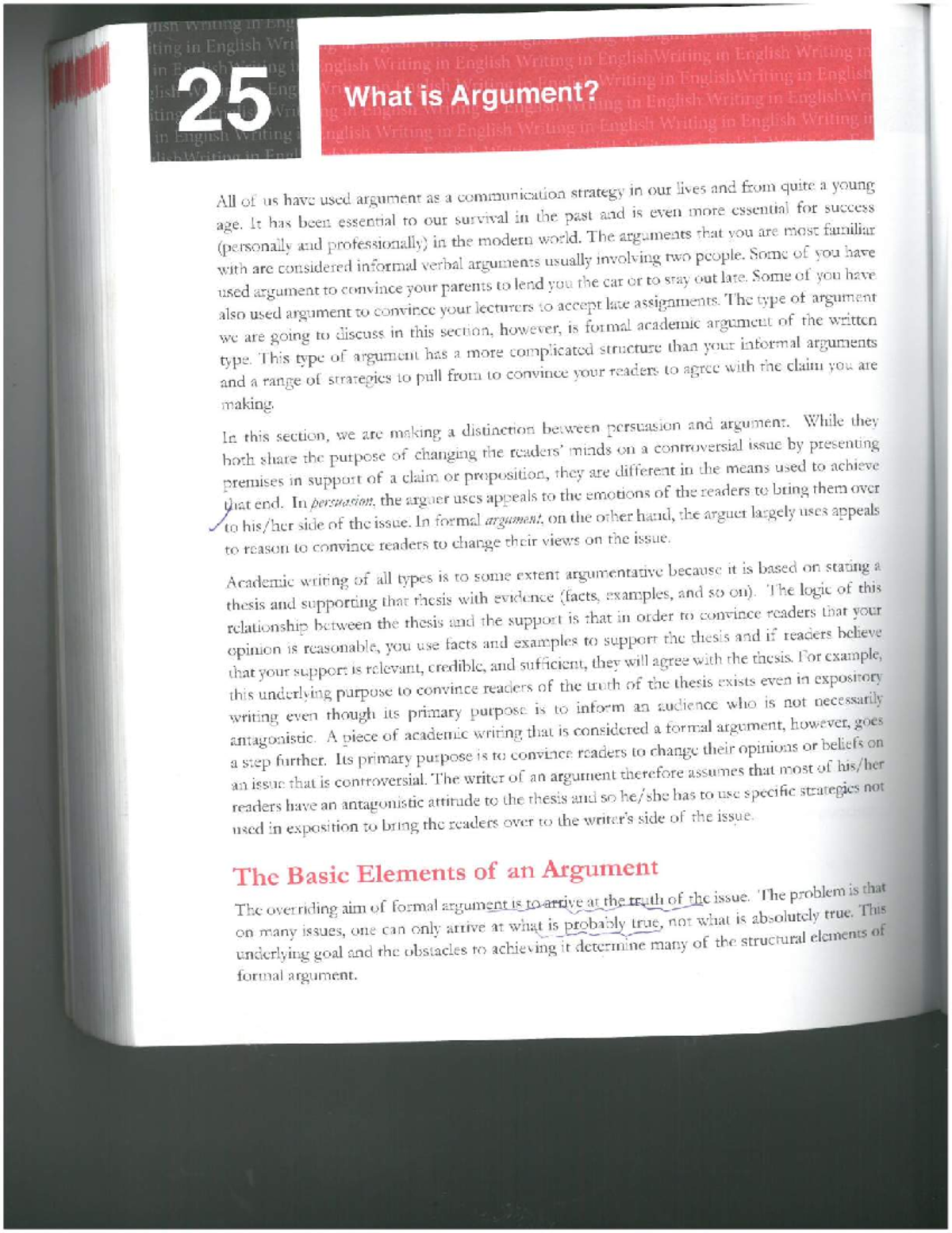 Chapter 25: Understanding Arguments in Academic Writing - Studocu