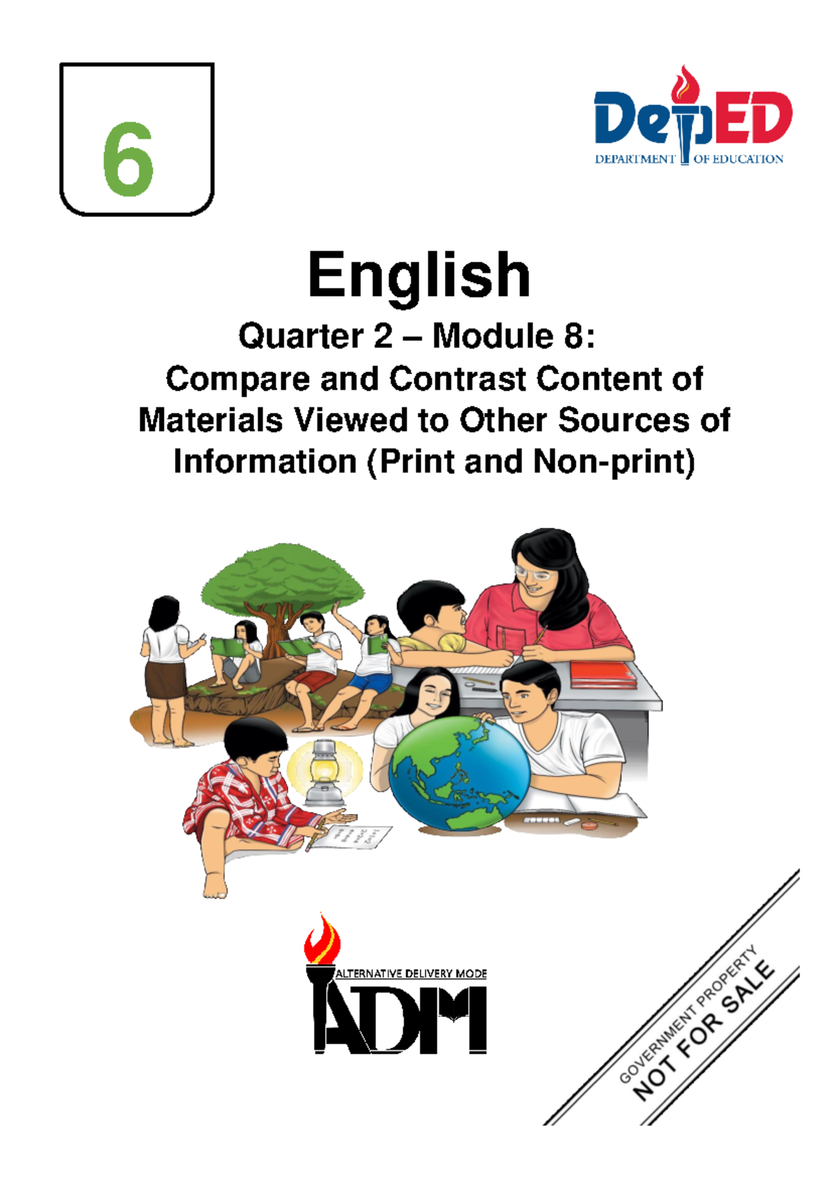 English 6 Q2 Module 8: Comparing and Contrasting Materials - Studocu