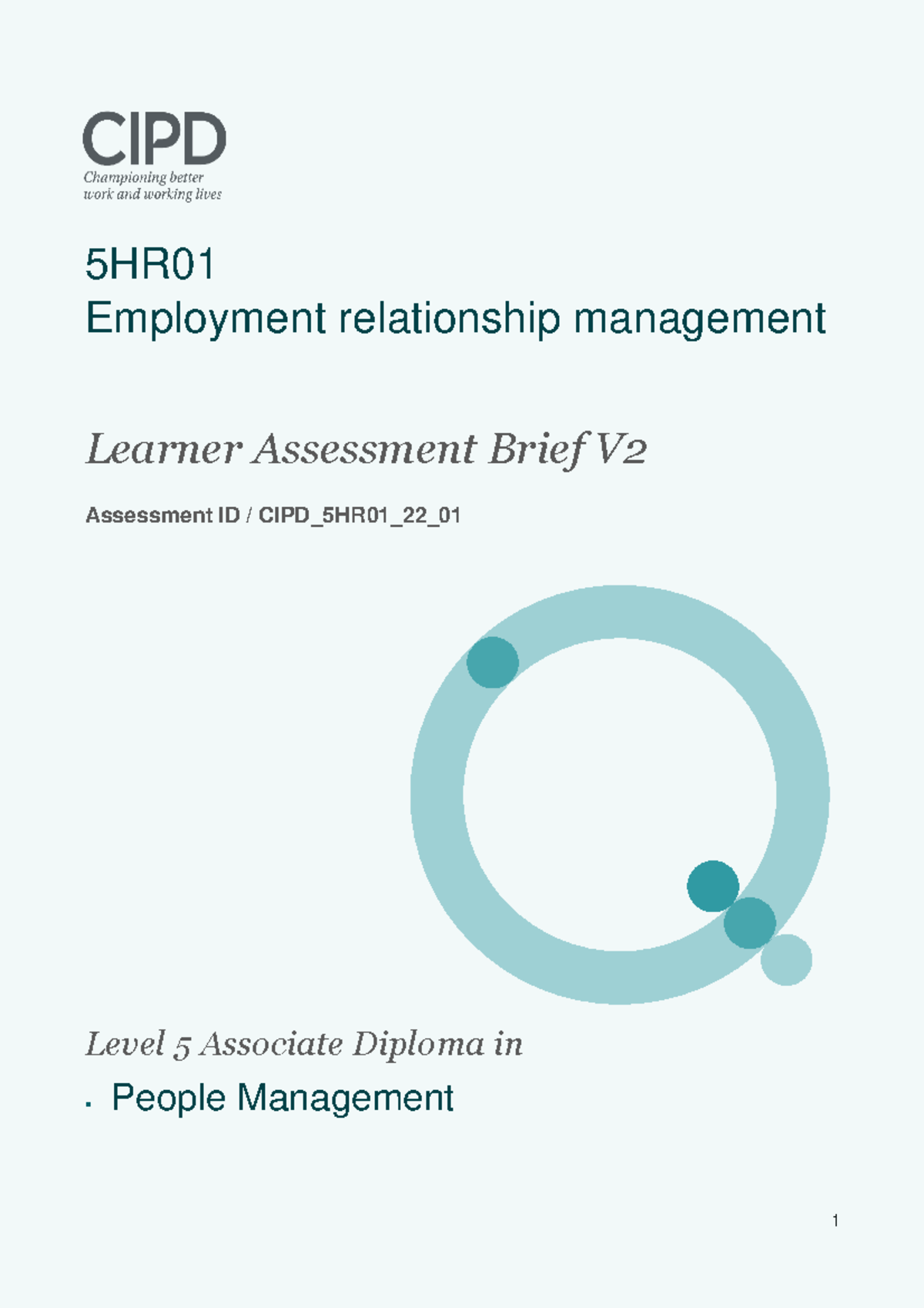 5HR01 Assessment Brief: Employee Relationship Management Insights - Studocu