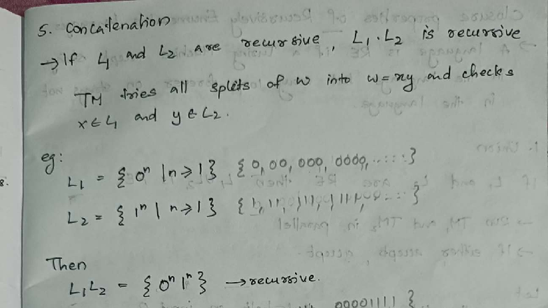 Closure Properties of Recursive & Recursively Enumerable Languages ...