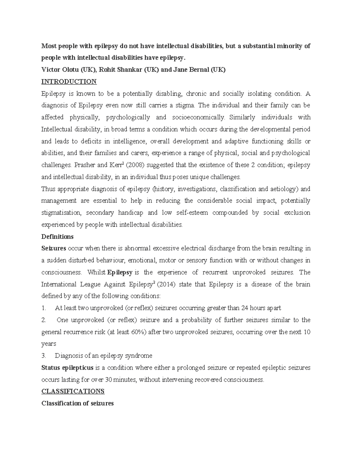Epilepsy and Intellectual Disabilities: Understanding the Connection ...