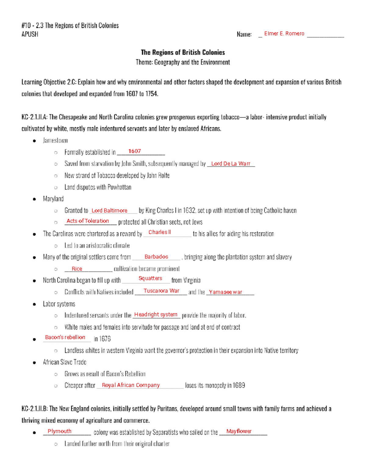 #10 - 2.3 APUSH The Regions of British Colonies Overview and Analysis ...