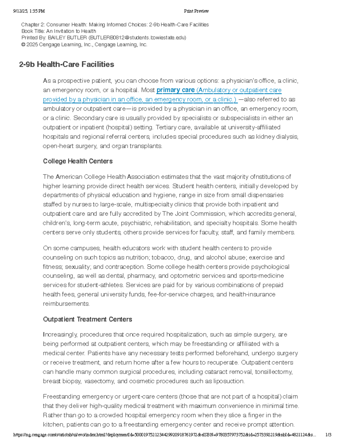 Consumer Health: Understanding Health-Care Facilities (HLTH 202) - Studocu