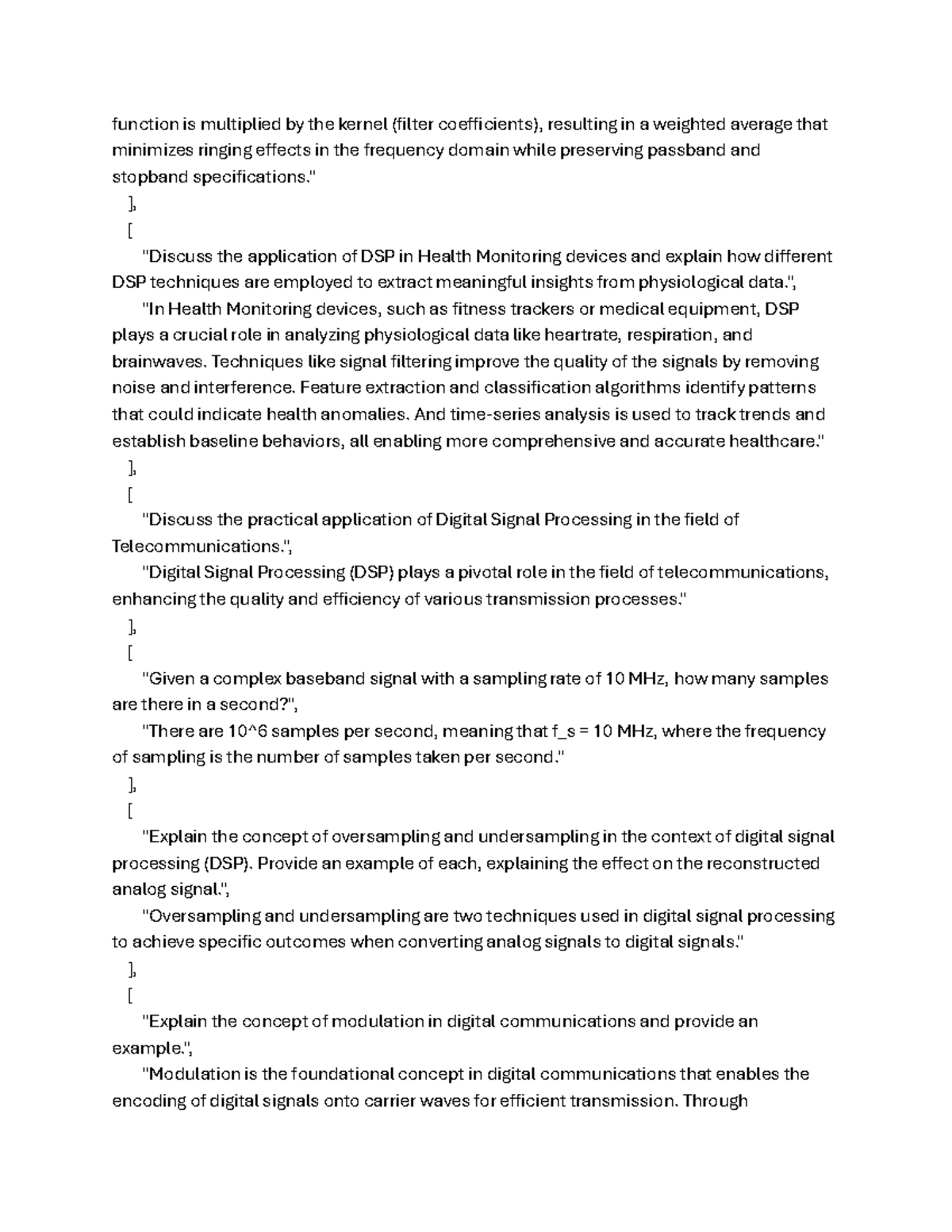 DSP Techniques in Health Monitoring Devices: Perfect Reconstruction ...