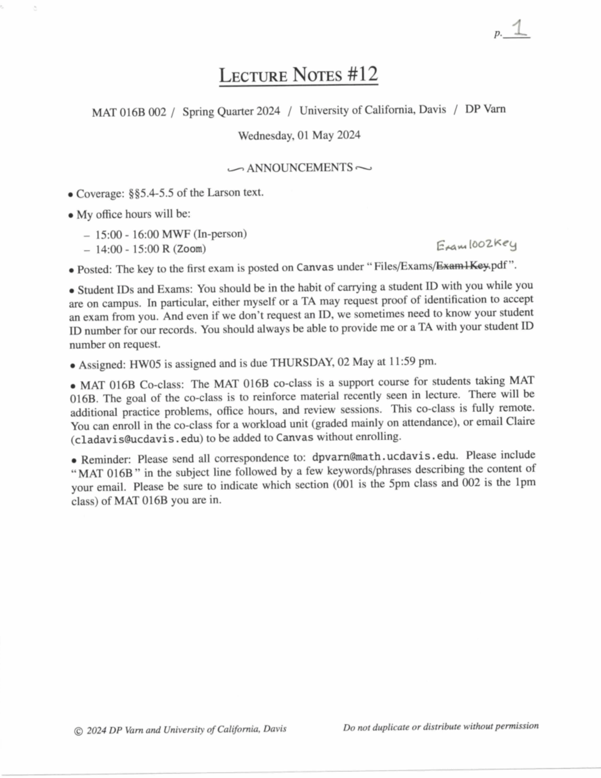 Lec Notes 12 - aaa - Differential and Integral Calculus - Studocu