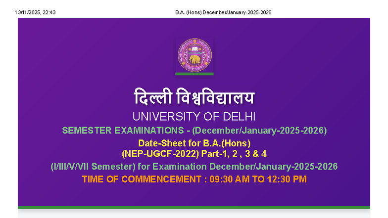 B.A. (Hons) - Yes - CORE SUBJECTS: Applied Psychology, Arabic, Bengali ...