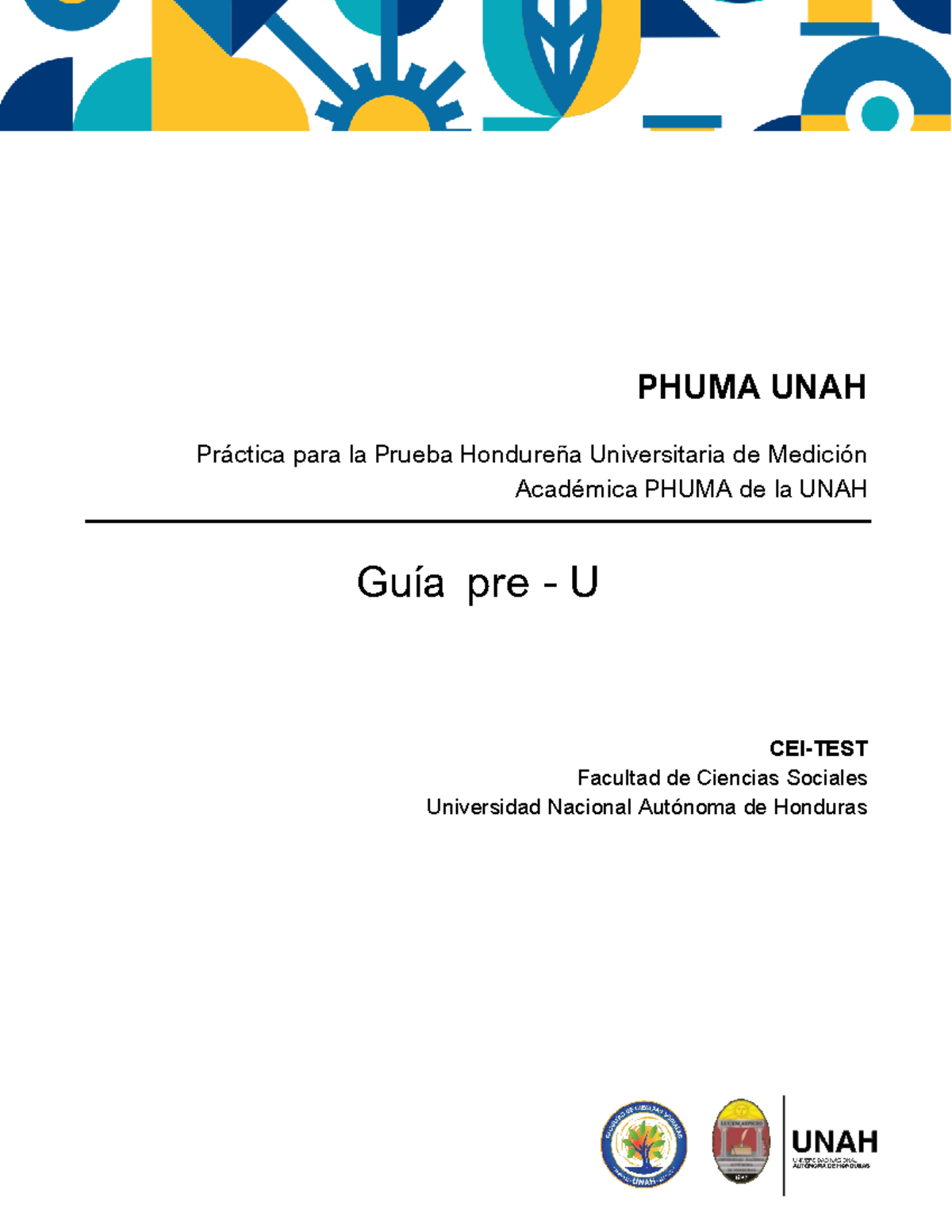 Guía PHUMA UNAH: Preparación para la Prueba de Admisión - Studocu