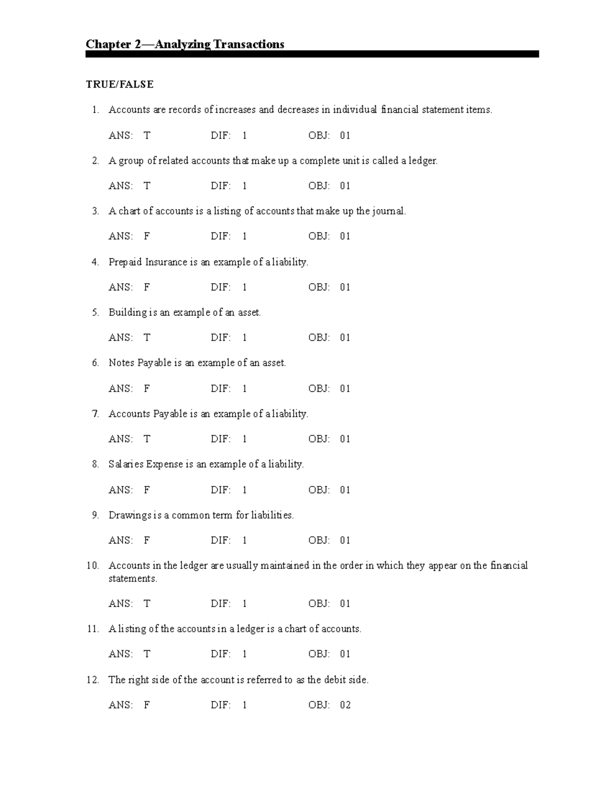 Chapter 1: Transactions and Account Classifications (ACC 101) - Studocu