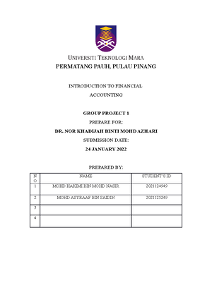 ENT300 - Individual Assignment - UNIVERSITI TEKNOLOGI MARA (UiTM ...