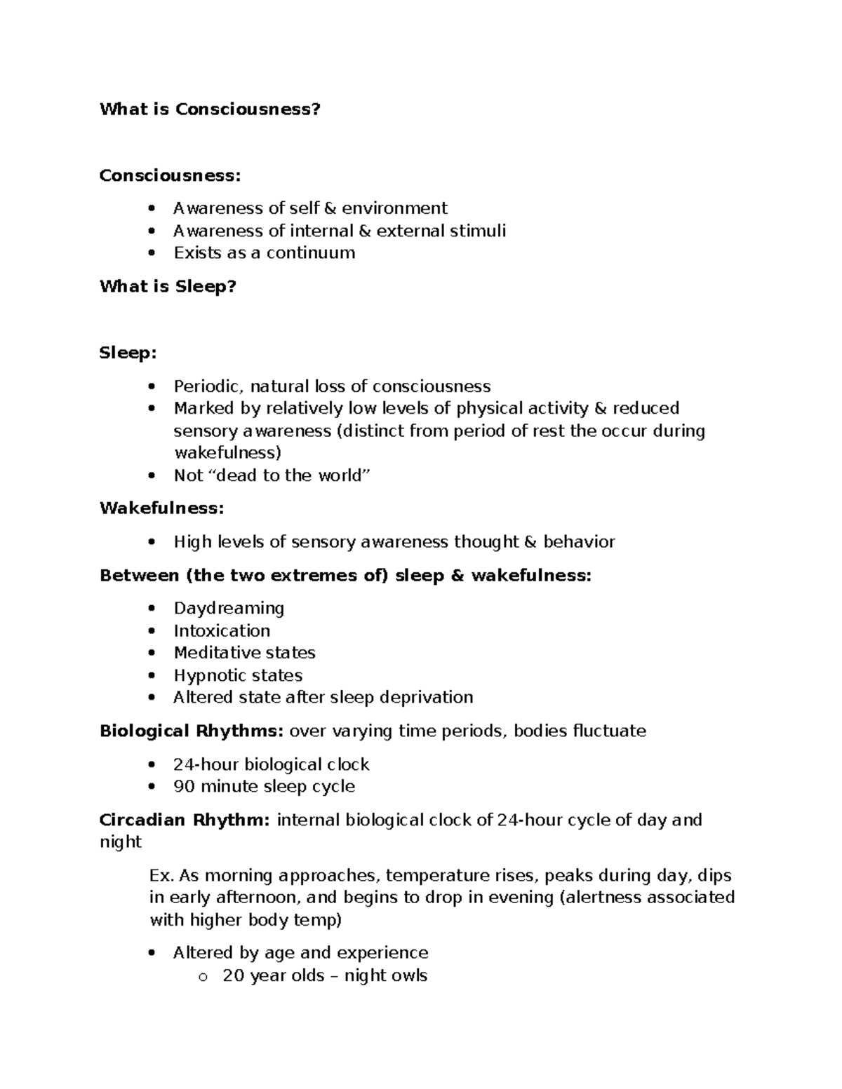 Understanding Sleep: Factors, Effects, and Improvement Strategies (PSY ...