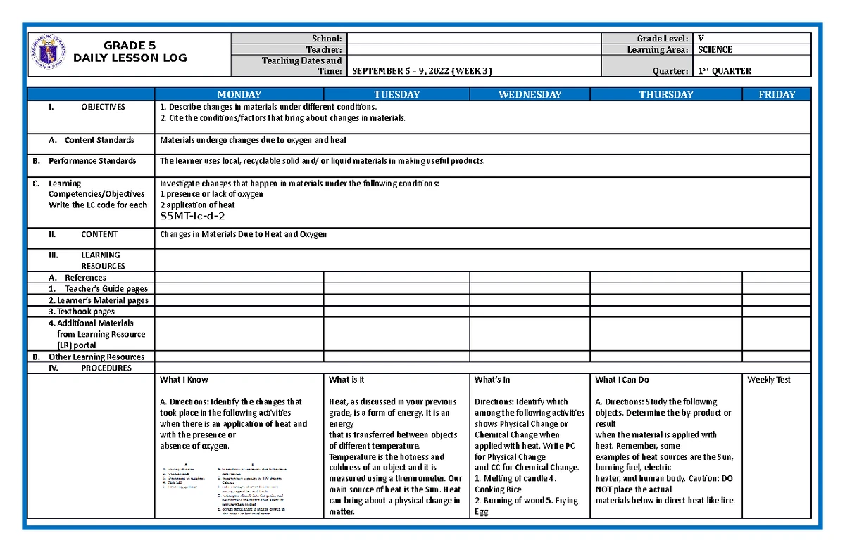 COT.Q2.DLP-Q3.W6 - GRADES 6 DAILY LESSON PLAN School CALIBASAN ELEMENTARY SCHOOL Grade Level SIX ...