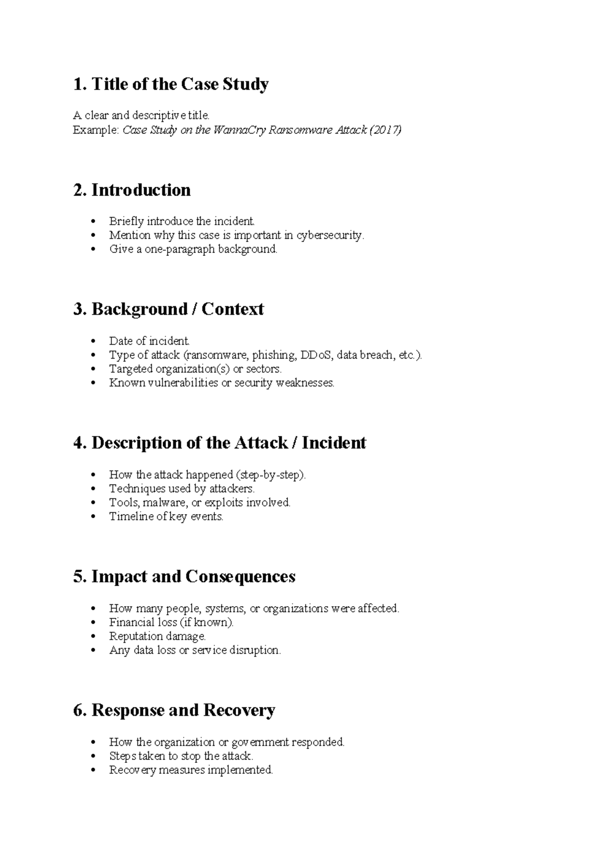 Case Study: WannaCry Ransomware Attack (2017) Analysis - Studocu