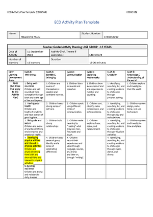 [Solved] What do you think are the requirements of a good ECD teacher ...