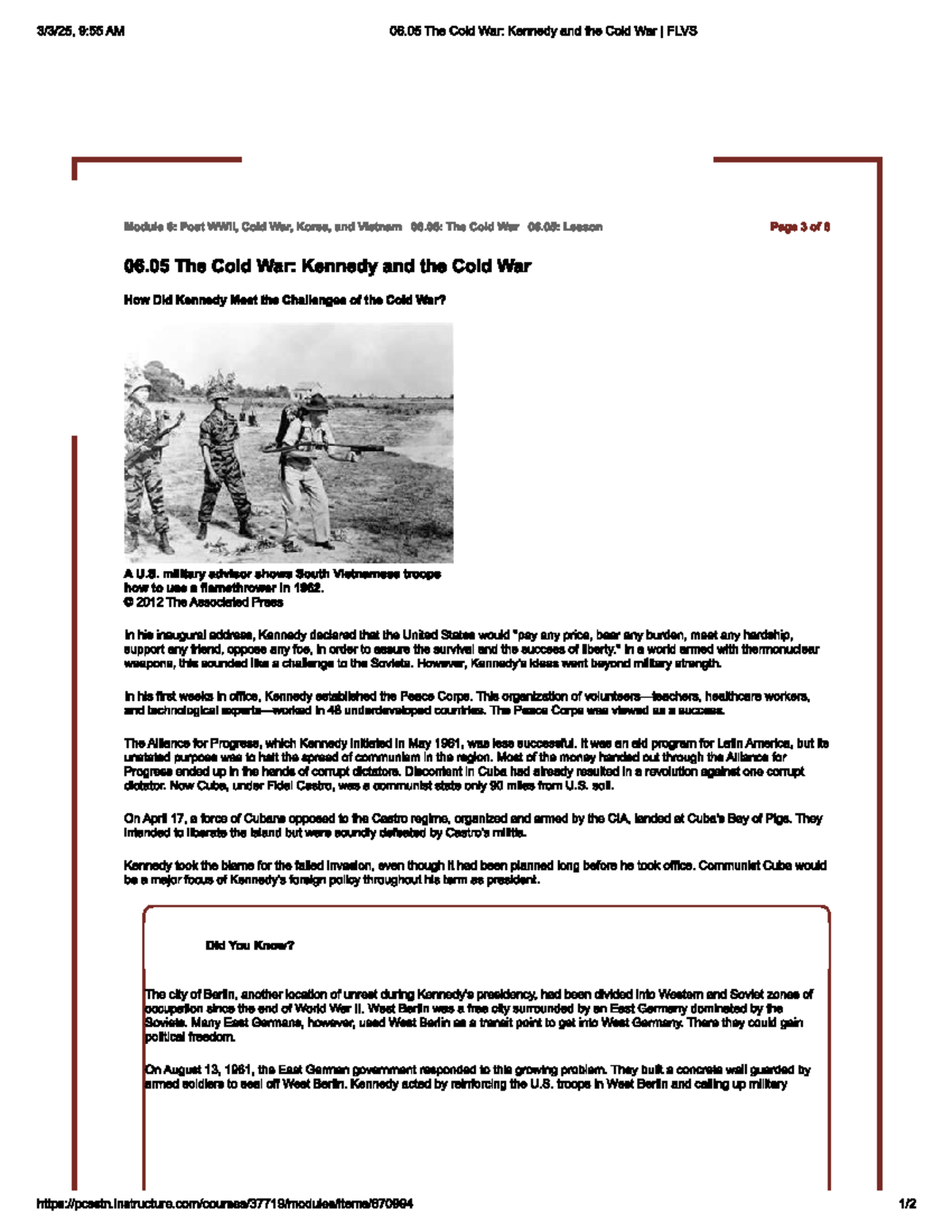 The Cold War: Key Events and Impacts - Lecture Notes (HIST 101) - 9:55 ...