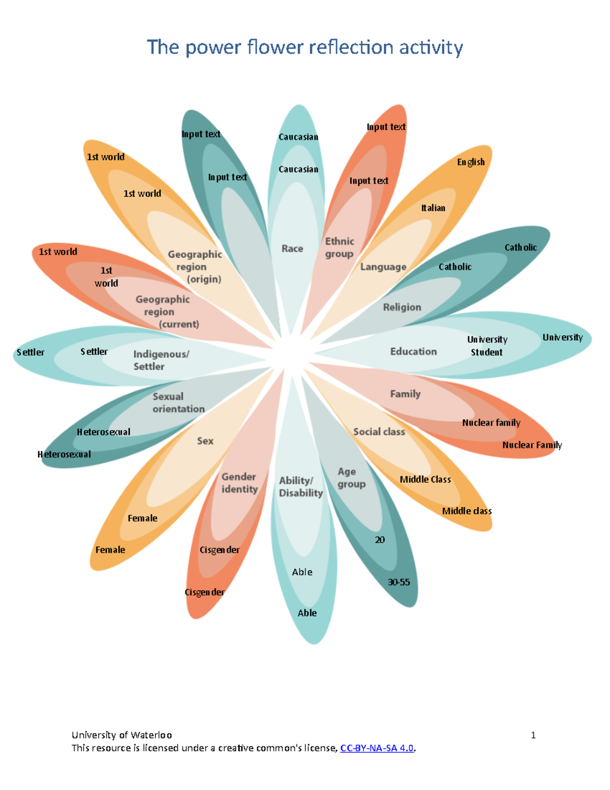 Power Flower Reflection Activity - University of Waterloo Essay - Studocu