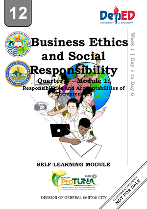 Module Lesson 3 Different Models and Framework of Social Responsiblity ...