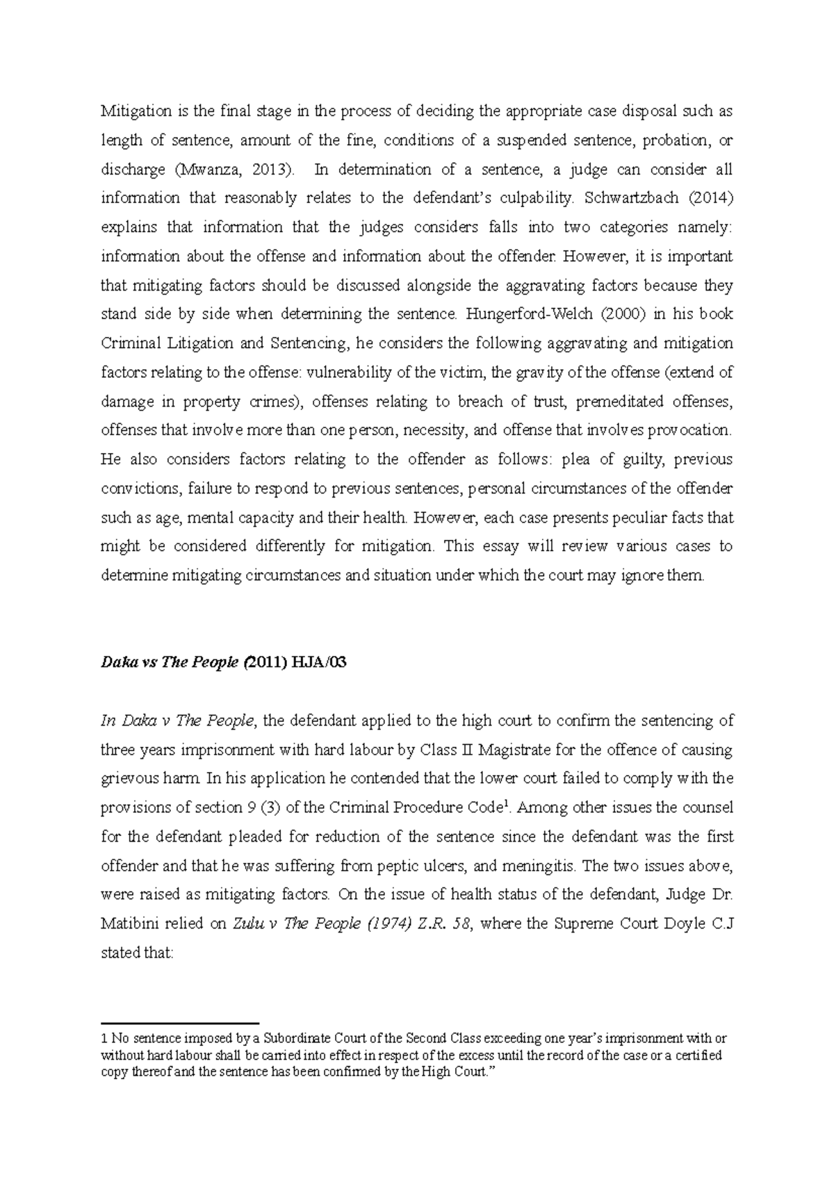 Mitigation in Sentencing: Case Studies & Judicial Discretion Analysis ...