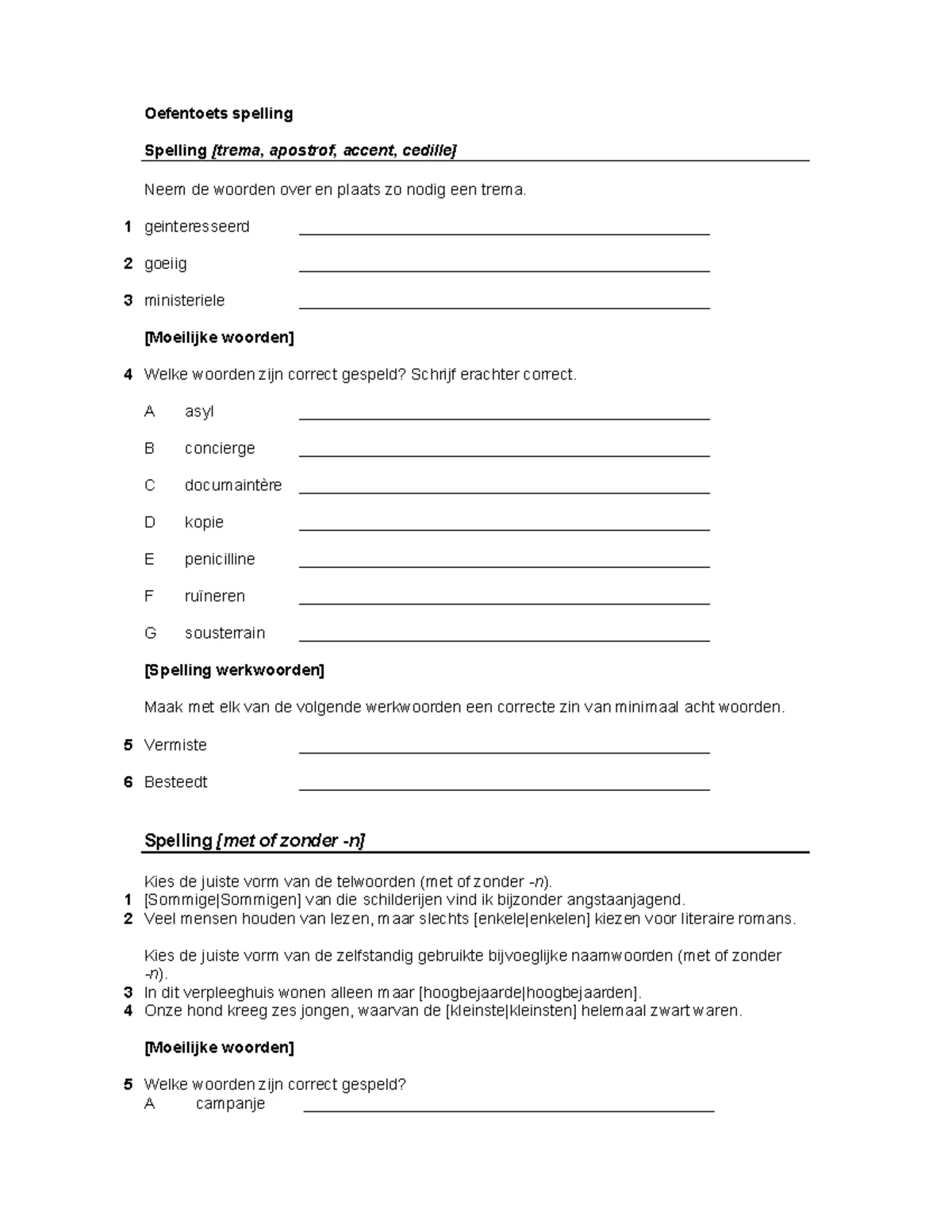 Oefentoets Nederlands: Tekstverbanden en Signaalwoorden Analyse ...