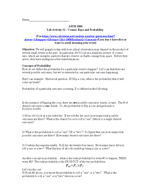 Lab6 telescope lab key - Answers to lab - Name _______ key (54 pts)_______ ASTR 1000 Lab ...