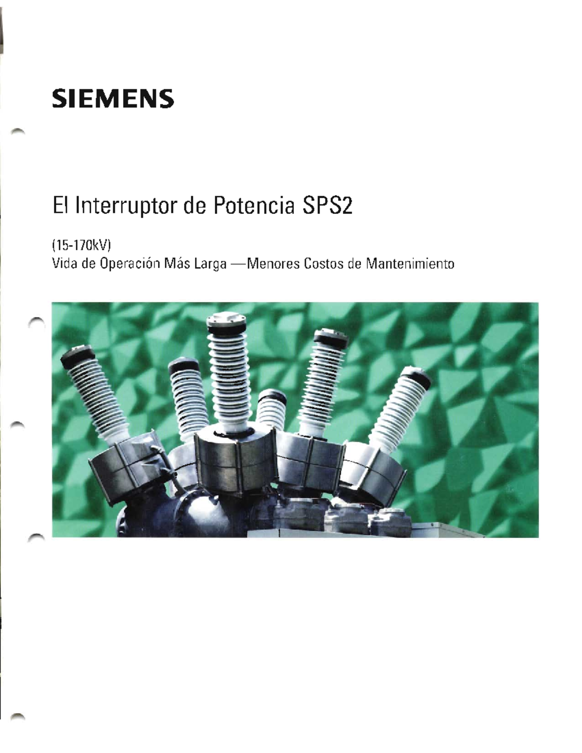 Catálogo Técnico del Interruptor SPS2 de Siemens en Español - Studocu