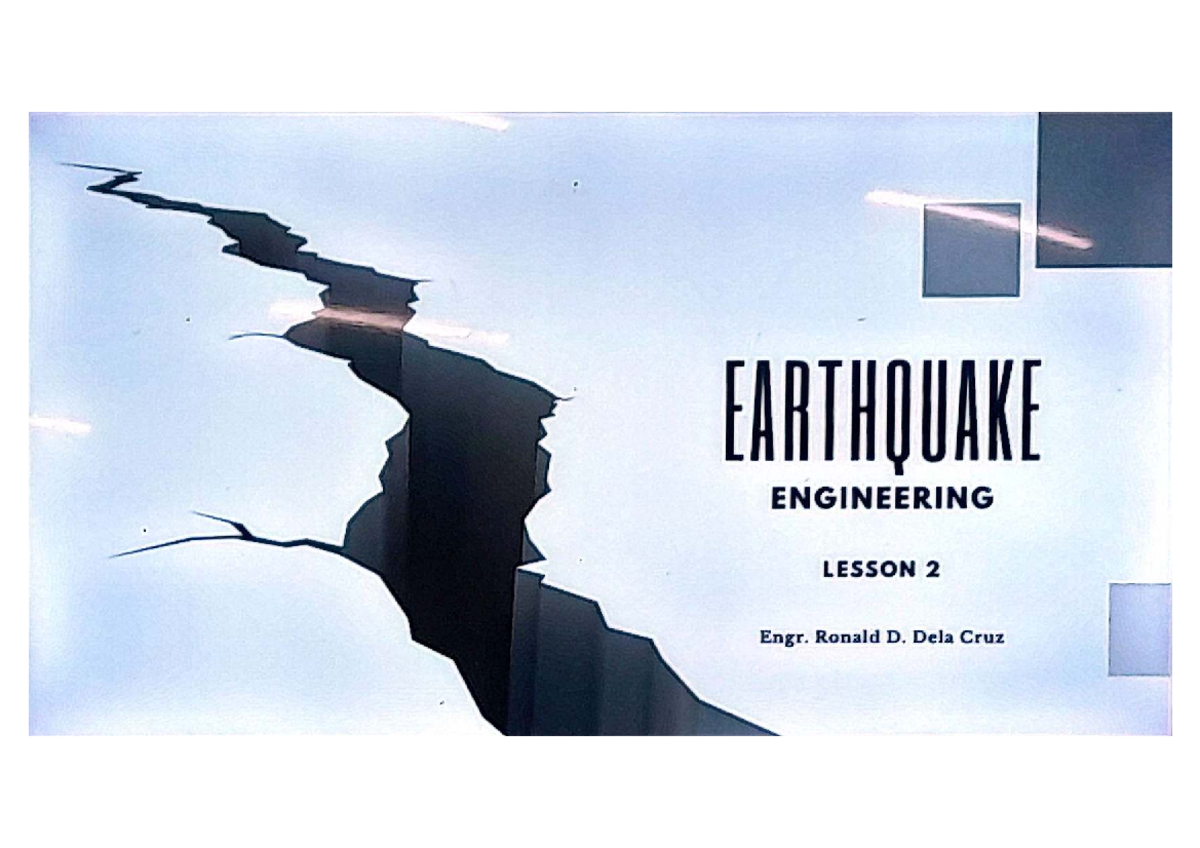 Earthquake Engineering Lesson 2: NSCP 2015 Load Analysis - Studocu
