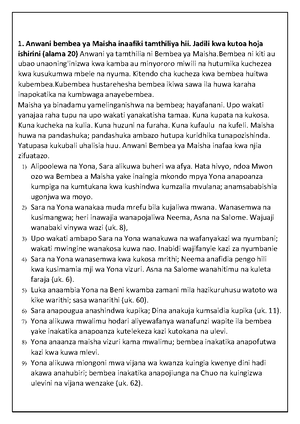 AINA ZA Tafsiri - good notes - AINA ZA TAFSIRI Aina za tafsiri huelezwa ...