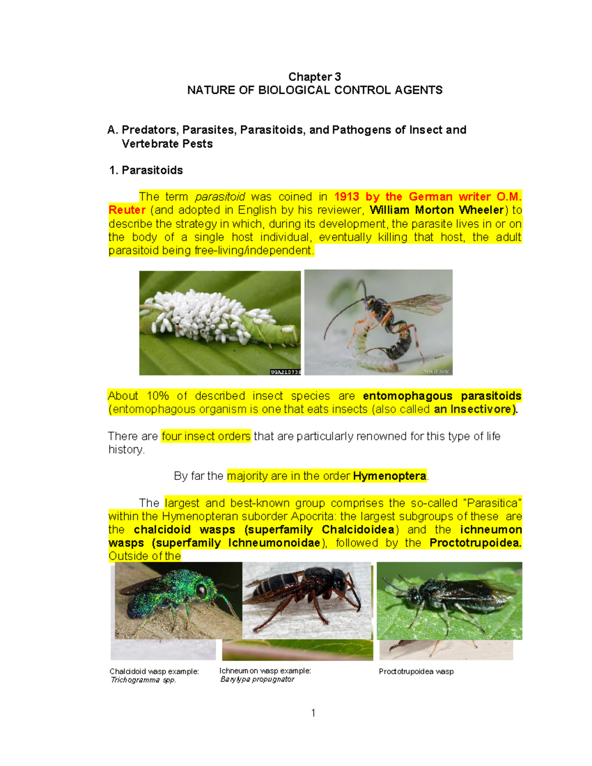 Chapter 3: Biological Control Agents - Predators, Parasites, and ...