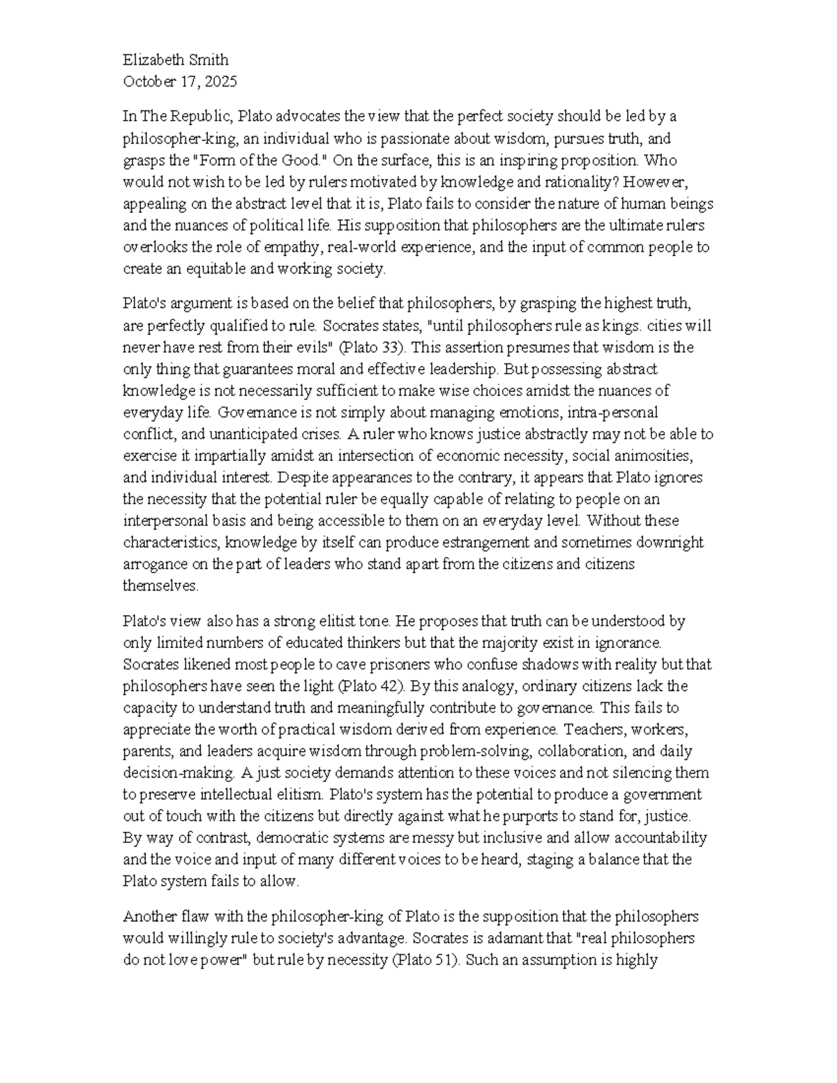 Philosopher King Essay: A Critical Analysis of Plato's Ideal Ruler ...
