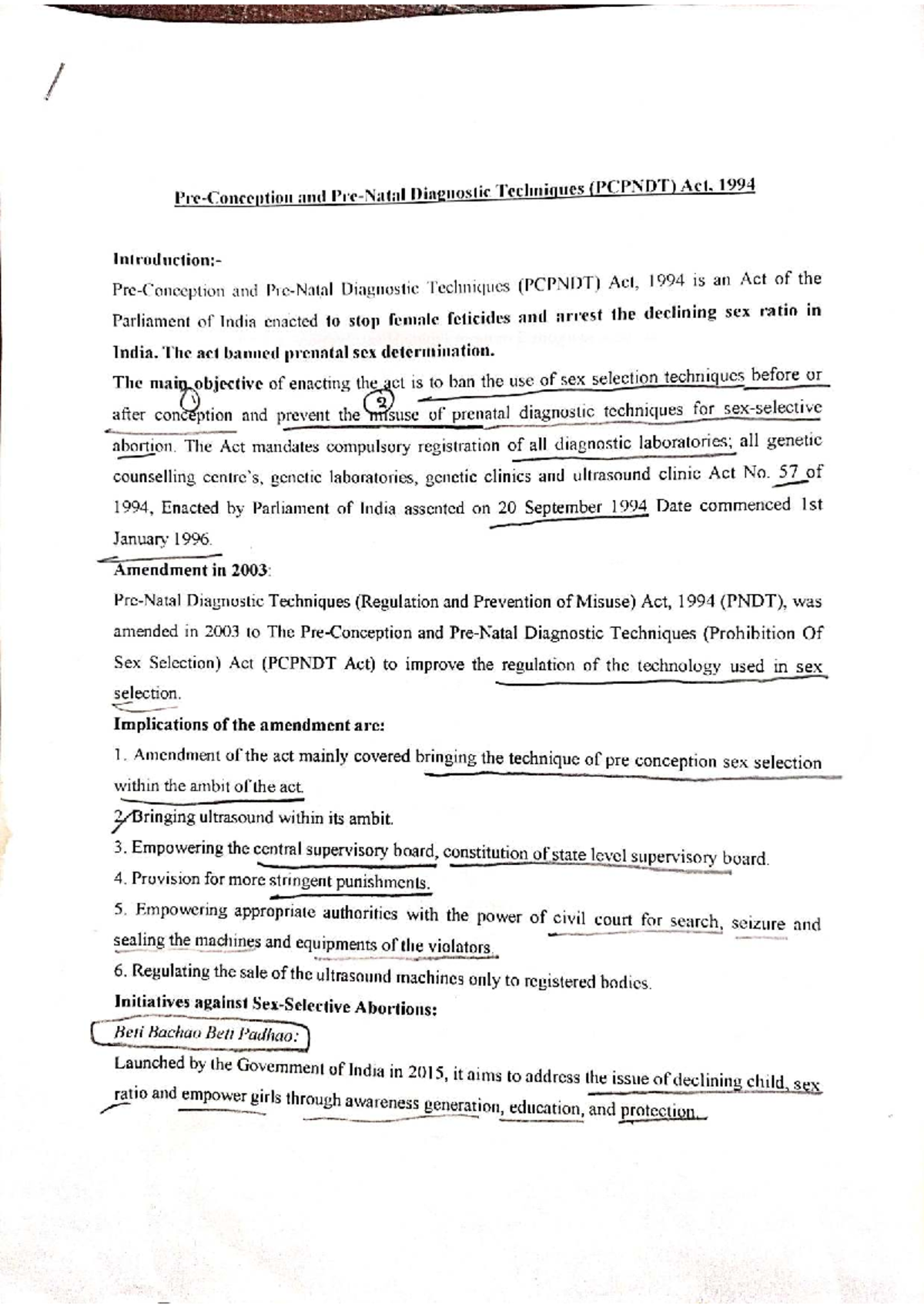 PCPNDT Act, 1994: Overview and Key Provisions Against Female Feticide ...