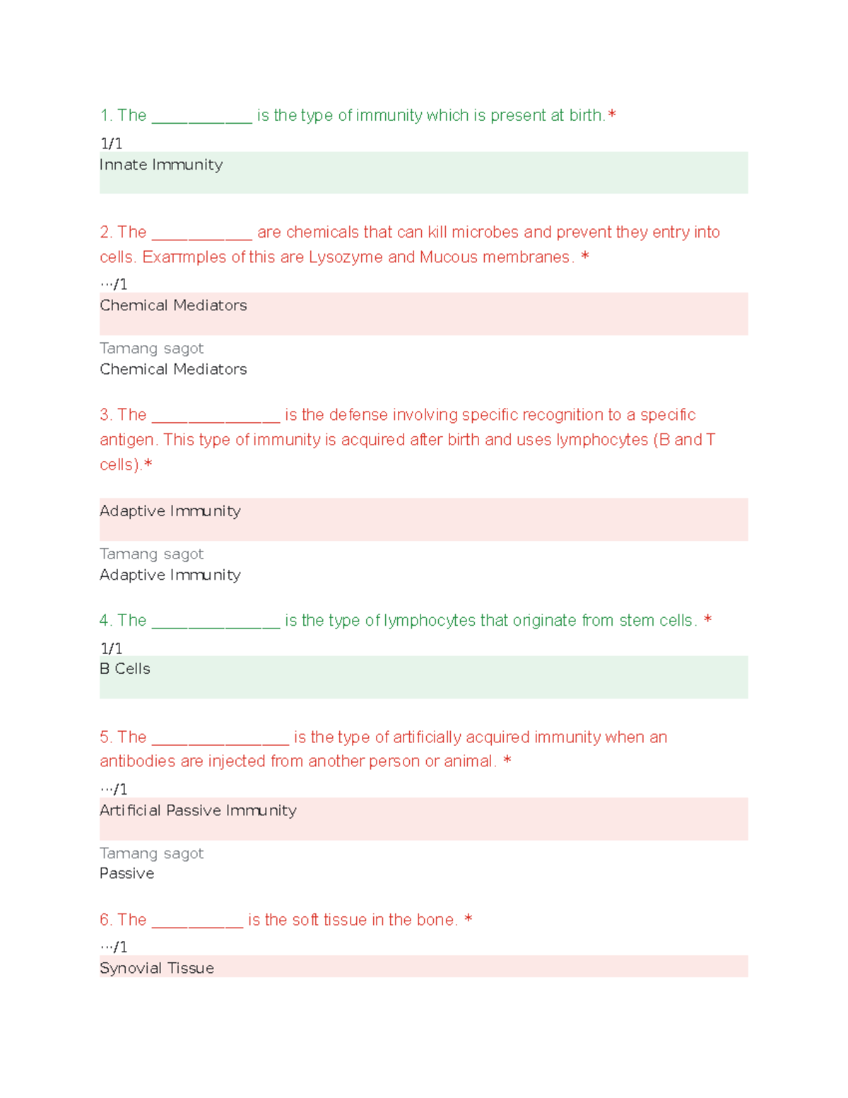 Anaphy - Anatomy and Physiology Practice Test Questions - Studocu