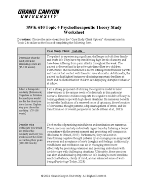 Jen Cassidy Theoretical Comparison Chart II - SWK-610 Topic 4 ...