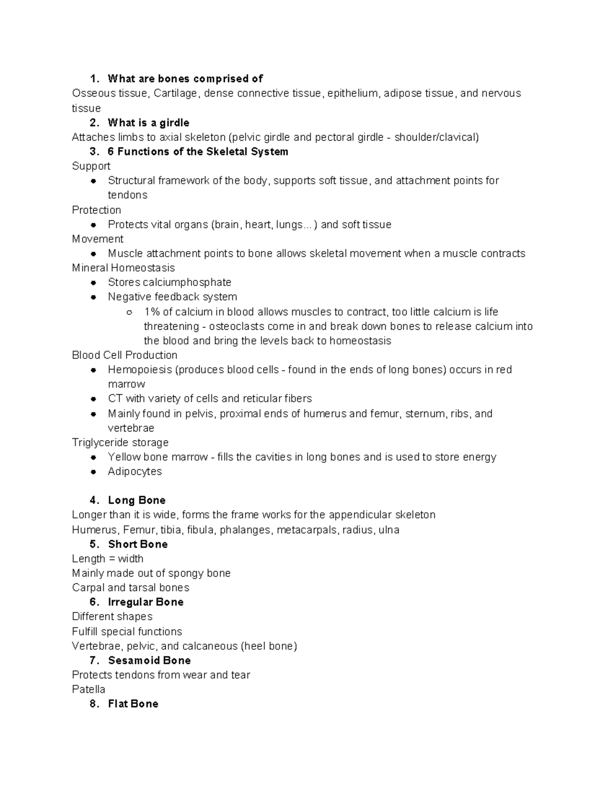 Skeletal System Overview: Structure, Function, and Disorders (BIO101 ...