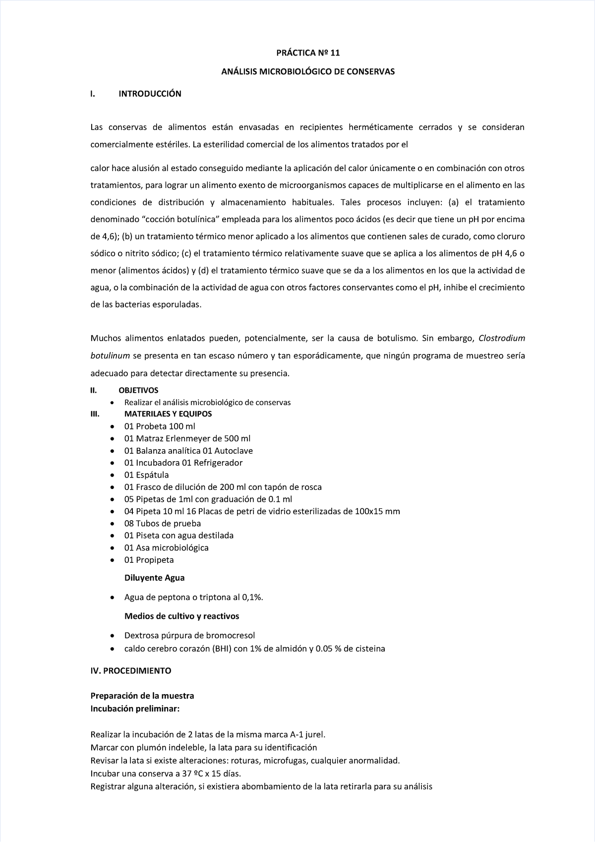 PDF-GUÍA DE Práctica Nº 11 Analisis Mcrob Conservas - Warning: TT: undefined function: 32 ...
