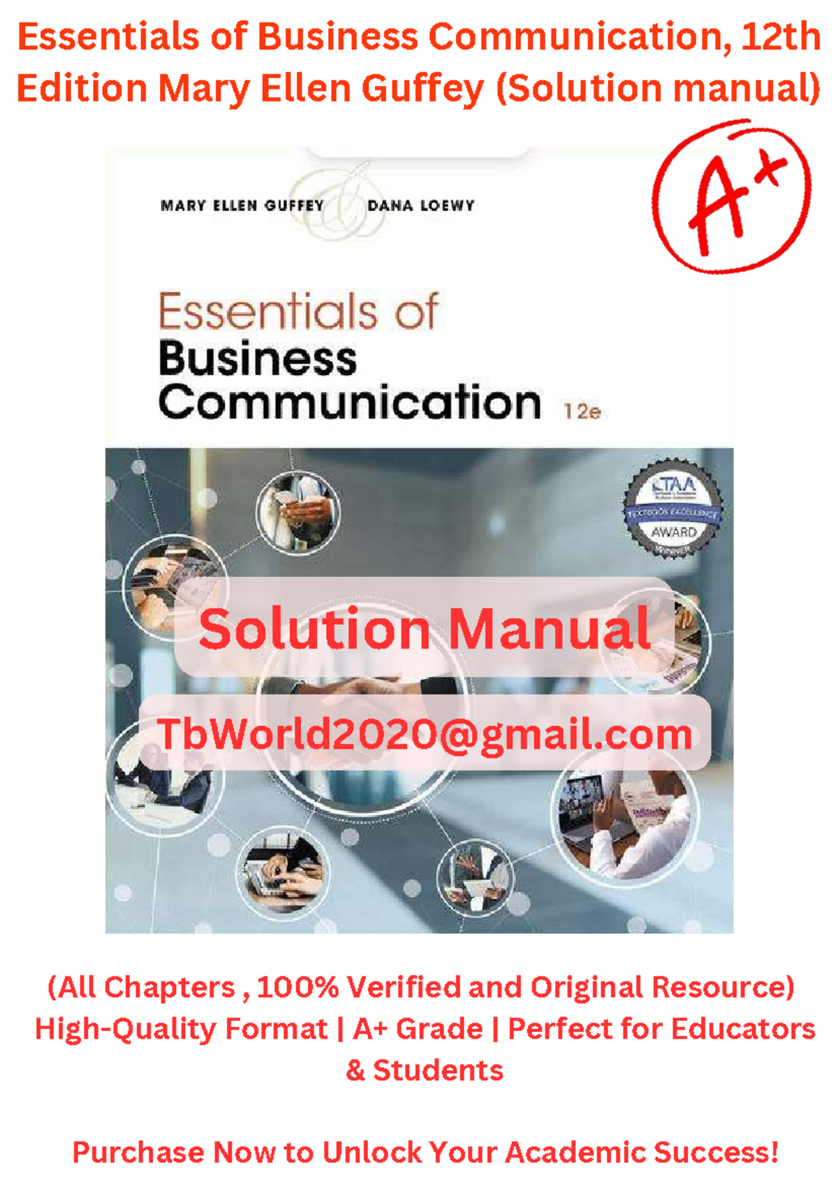 Essentials of Business Communication, 12e: Complete Solution Manual ...