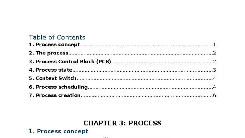 Chapter 3 OS - Process Management Overview (CS101) - Studocu