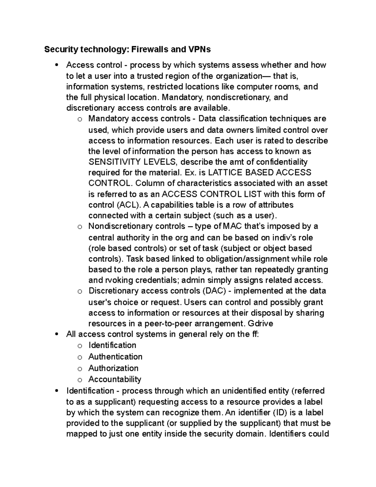 Lesson 5 - ISM: Security Tech Overview on Firewalls & VPNs - Studocu