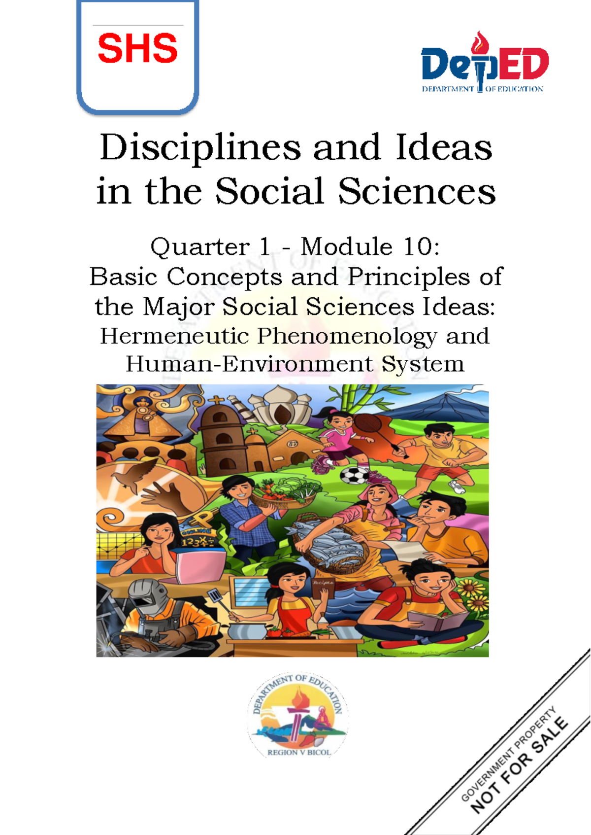 Humss-DISS Module 10 Q1 Week10 - SHS Disciplines and Ideas in the ...