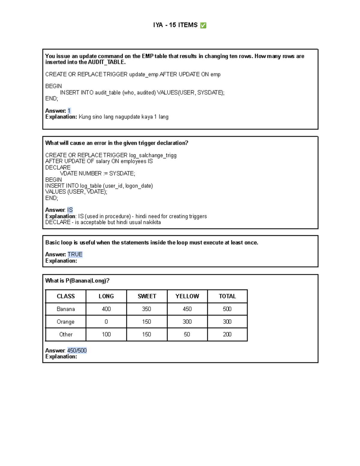 DB-Reviewer - For security and assurance - You issue an update command ...
