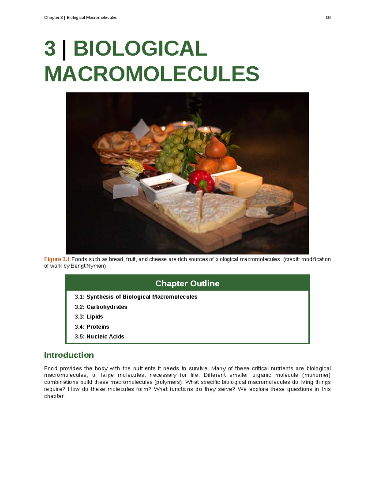 Biology 2e: Chapter 3 - Biological Macromolecules Overview - Studocu