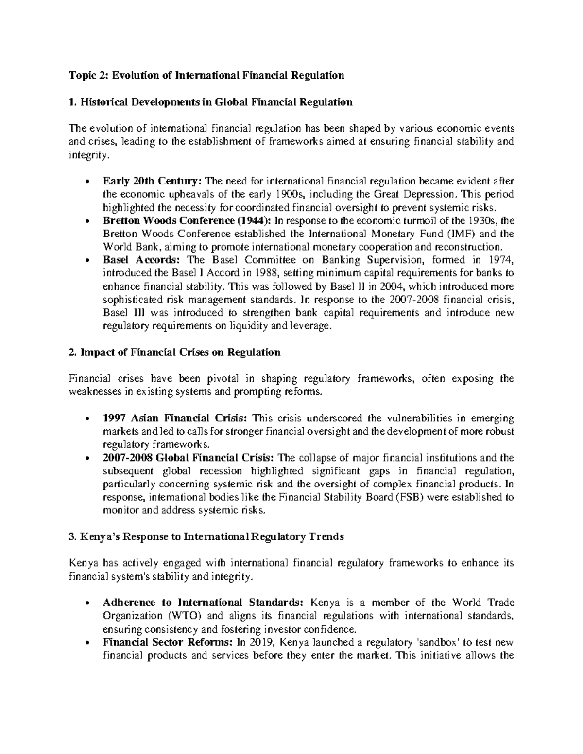 Evolution of International Financial Regulation: A Historical Overview ...