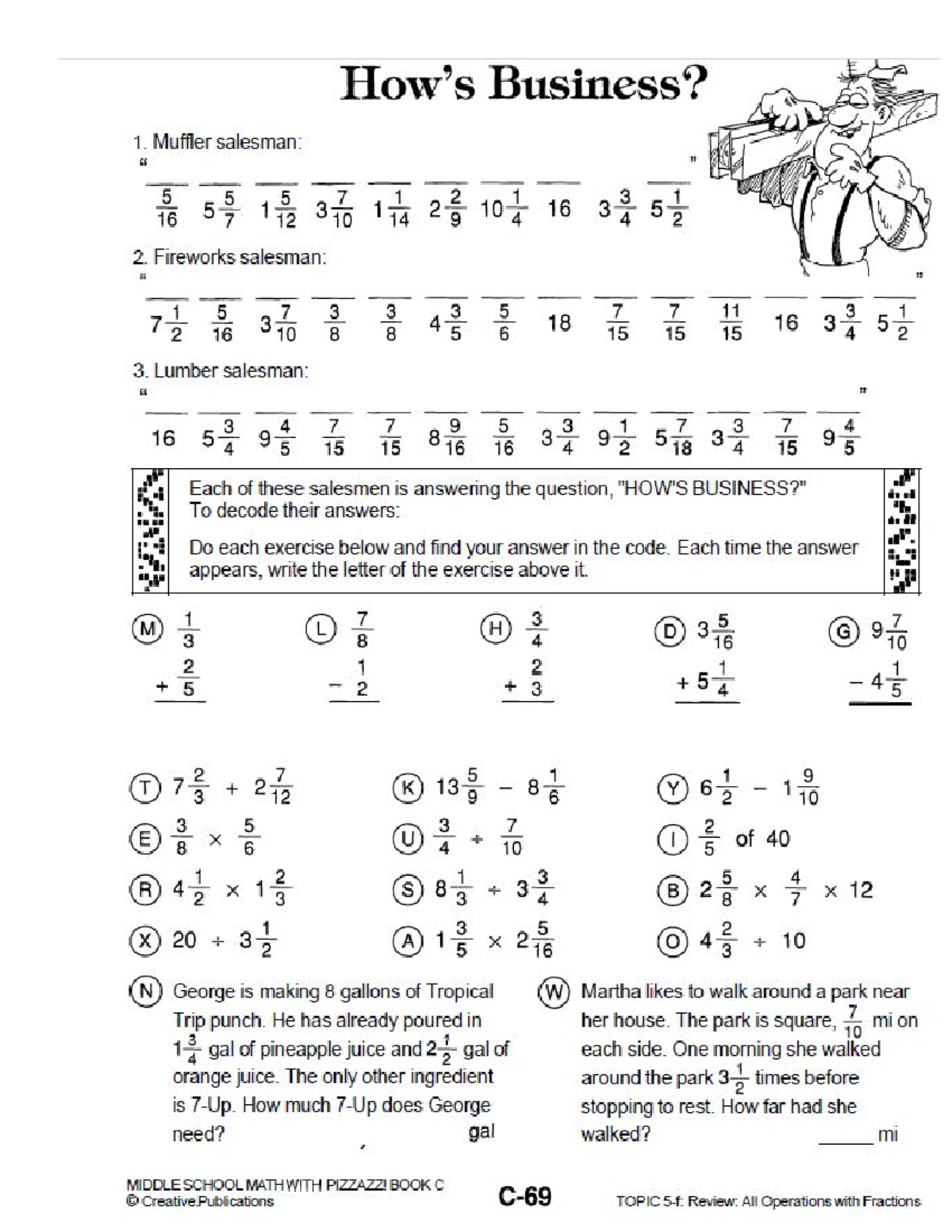 Business Math - Fraction Review: All Operations Guide - Studocu
