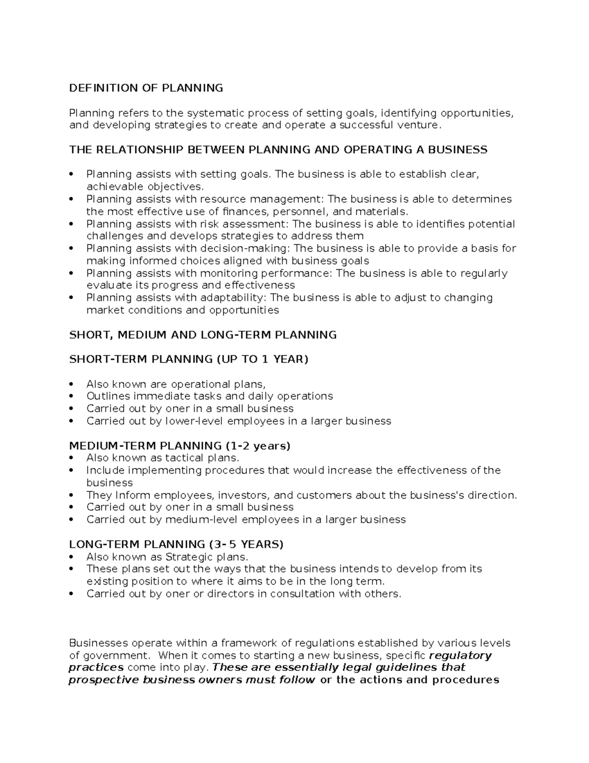 POB Final Exam Notes: Planning, Collateral & Contracts Overview - Studocu