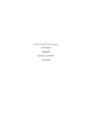 CYB 260 Module Three Worksheet - CYB 260 Module Three Worksheet ...