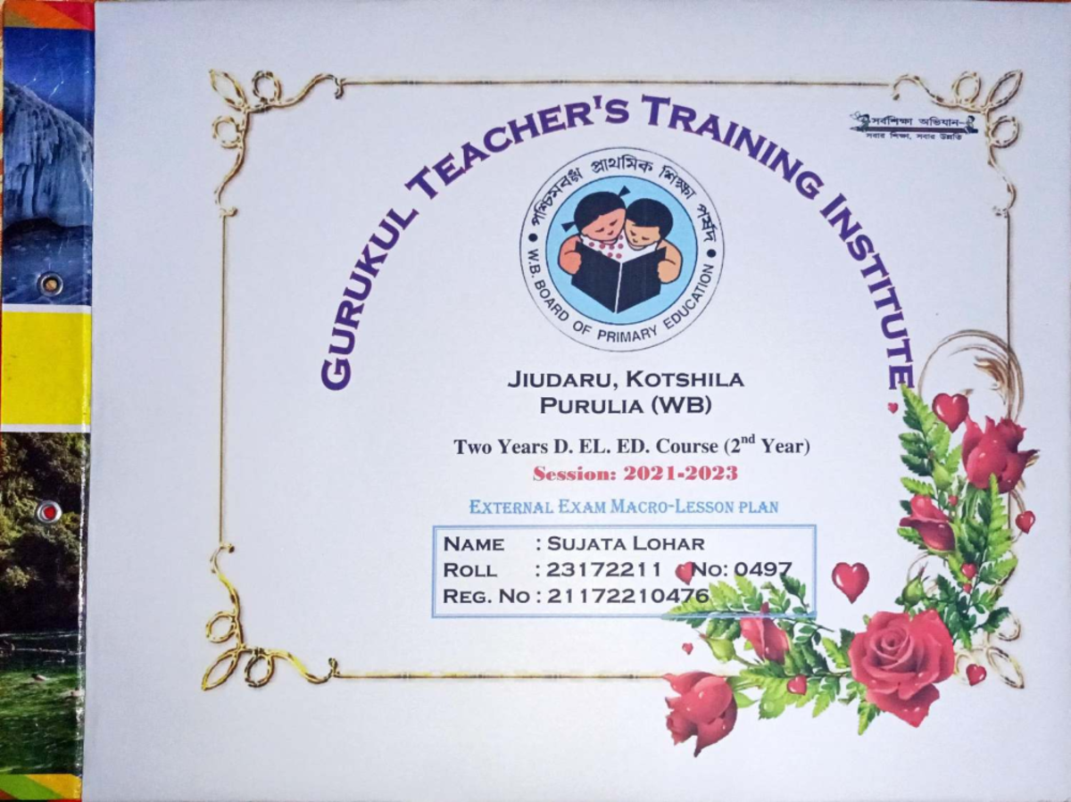 Macro Lesson Plan for D.EL.ED Course (2nd Year) - Sujata Lohar - Studocu