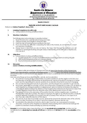Basic Cal Quarter 4 Week 4 Problems Involving Exponential Growth and ...