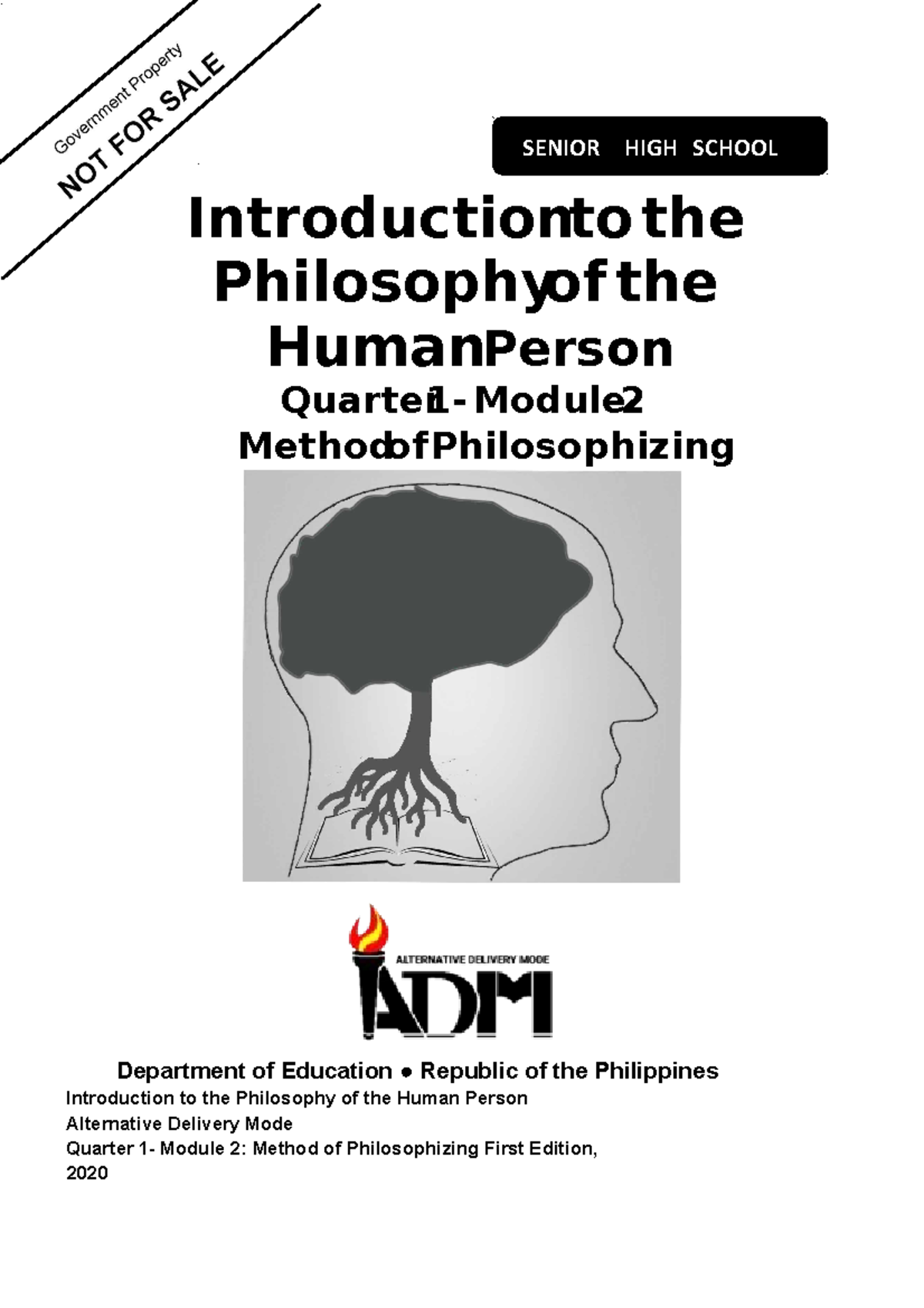 Grade-11-Philo Q1 Mod 2 Method of Philospphizing v3 - ####### Department of Education Republic ...