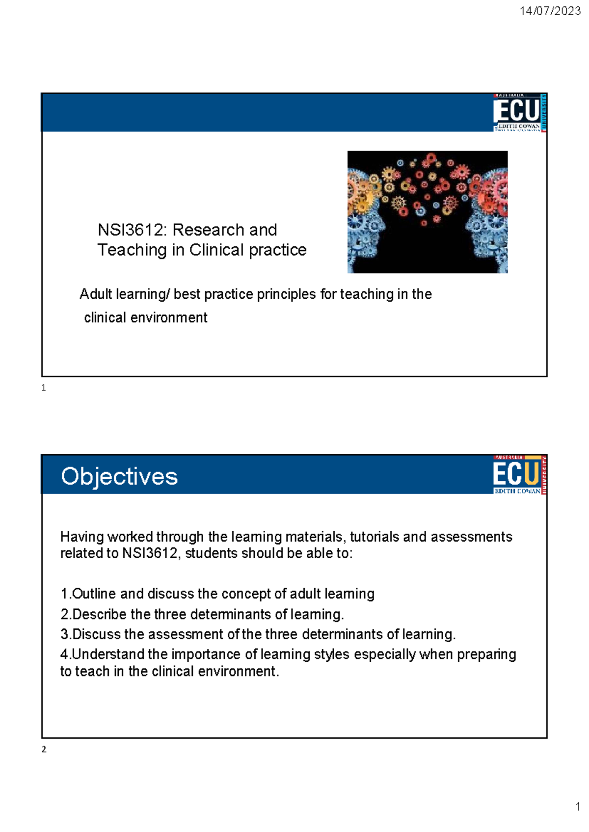 Microsoft Power Point - Module 2 Lecture Notes Adult learning best ...