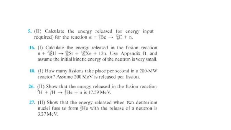 C31 Tutorial: Energy Calculations in Nuclear Reactions - Studocu