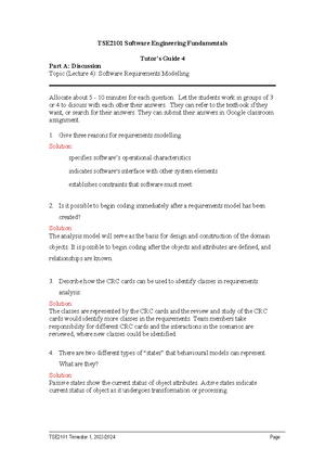 Lecture 1 Introduction to Software Engineering - Lecture 1 Introduction to Software Engineering ...