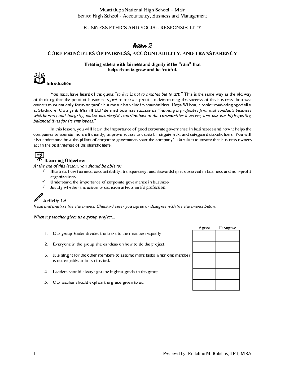 Lesson 2 - Key Concepts of Fairness, Accountability & Transparency ...